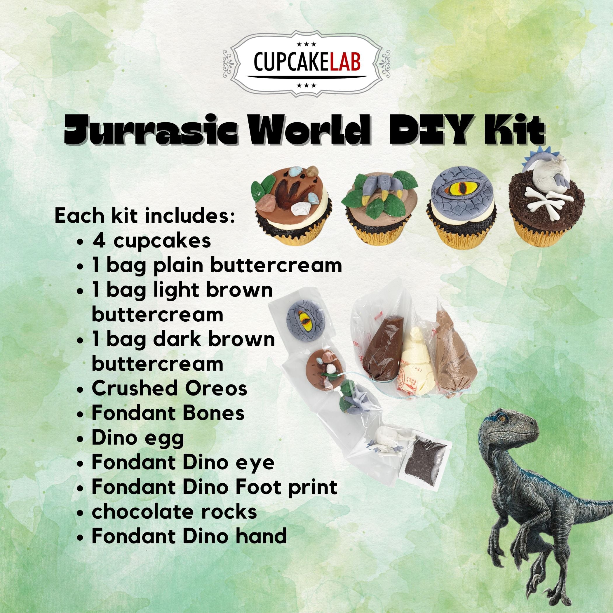 DIY Cupcake Kit: Jurrasic World (Lead time: 7 Days) – Cupcake Lab